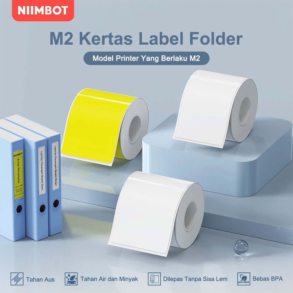 Jual NIIMBOT M2 Kertas Label Folder, Stiker Samping Kotak File Aset ...