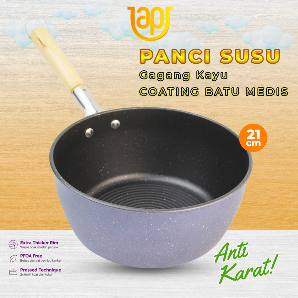 Jual Uapoffcial Panci Susu Marble Anti lengket Panci Enamel Panci ...