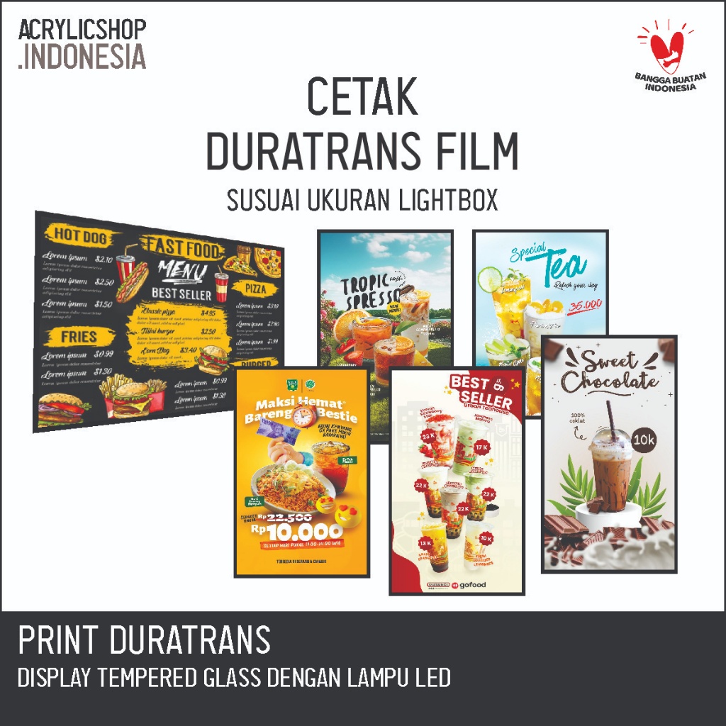 Jual Print Duratrans Paper Backlite for Slim Light Box | Kertas Neon ...