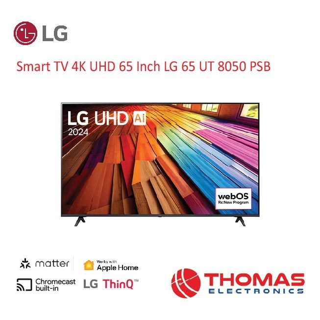 Jual Smart 4K UHD LED TV AI 65 Inch LG 65UT8050 65 UT 8050 PSB Garansi Resmi | Shopee Indonesia