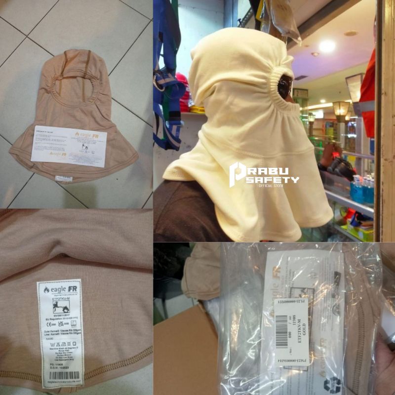 Jual Fireman Hood / Balaclava Eagle FR Original 100% Fire Hood Anti ...