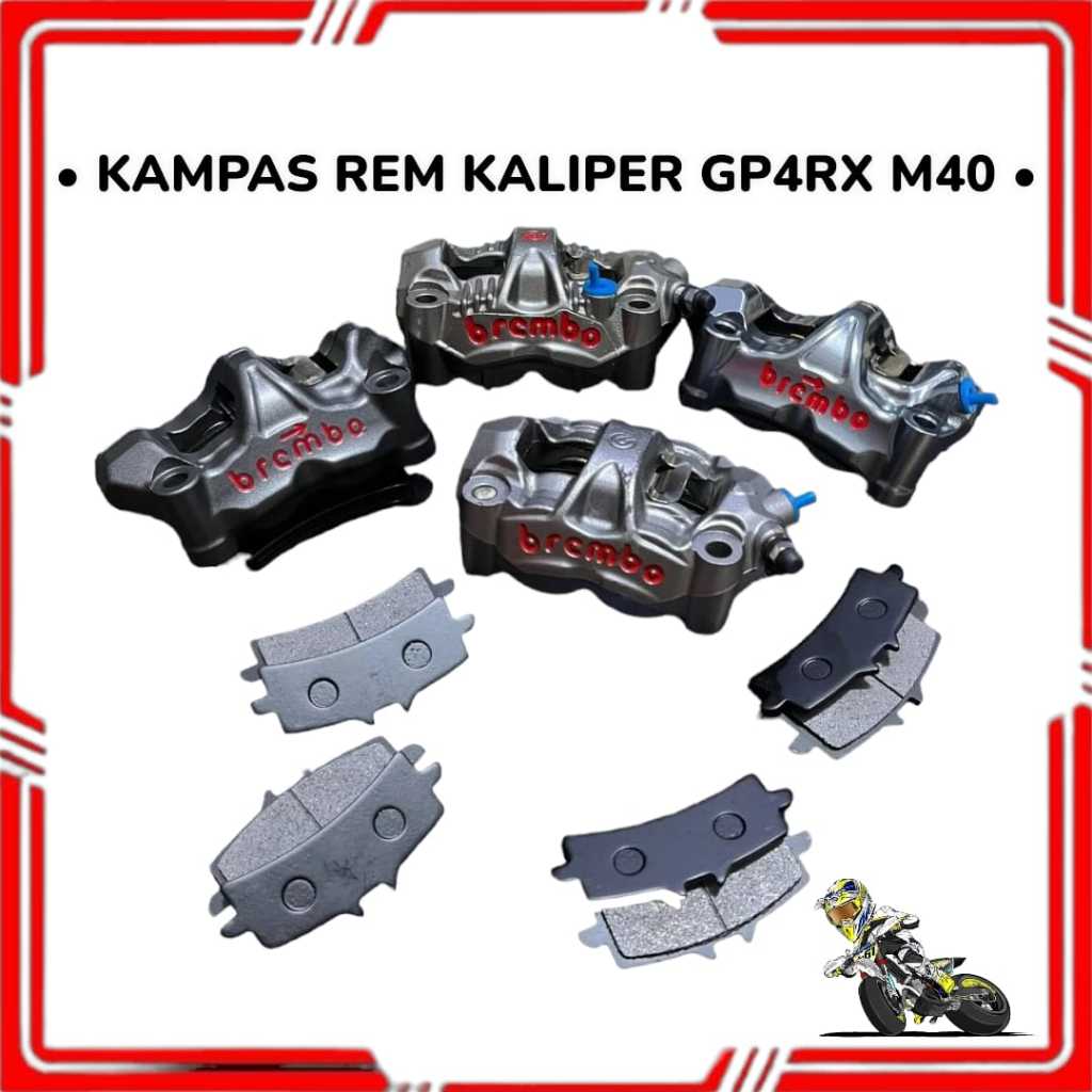 Jual kampas rem cakram big radial 4 piston M50 L3 gp4rx gp4rs m4 m7 gp4 premium 4p 4piston disc ...