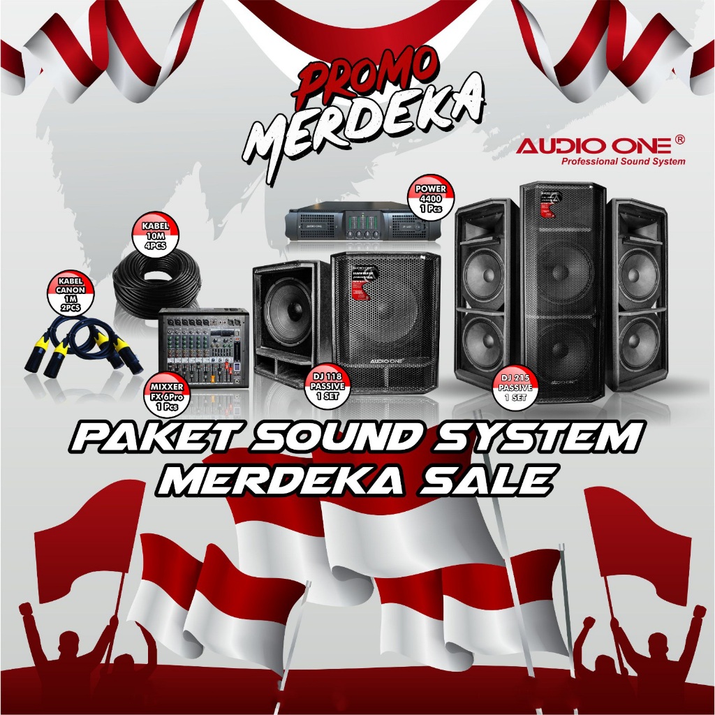 Jual Speaker Subwoofer Pasif AUDIOONE 15 & 18 Inch Kabel Speakon 10M ...