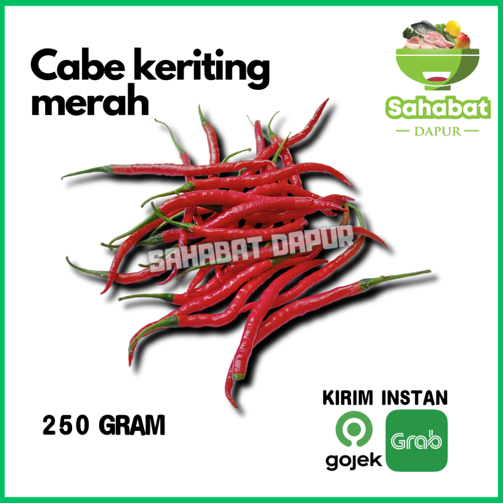 Jual Cabai / Cabe Keriting Merah 250gram - Sahabatdapur | Shopee Indonesia