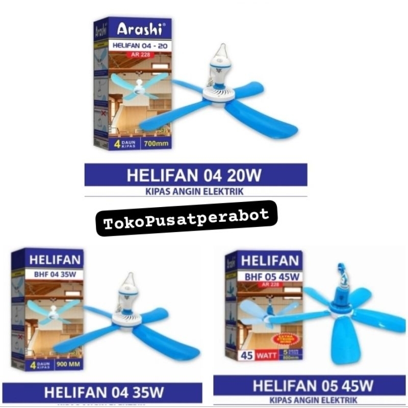 Jual Arashi Helifan Bhf04 35 , Bhf04 20 , Bhf 05 45 / Kipas Angin ...