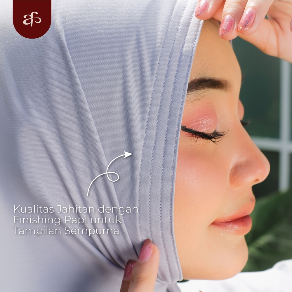 Jual 𝗮𝗹𝗳𝗮𝗲𝘆𝘇𝗮 - Hijab Bergo Instan Malay Shakila Non Pad Jersey Size L | Shopee Indonesia