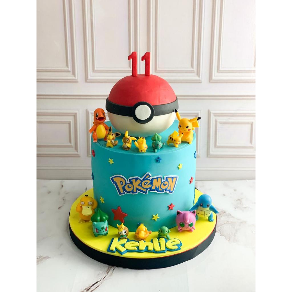 Jual Kue Ulang Tahun/Birthday Cake/Kue Ultah tema Pokemon/Kue Birthday ...