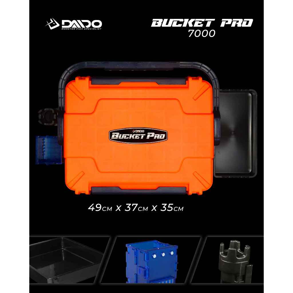 Jual Box Pancing Daido Bucket Pro Seri 7000 (25L) | Shopee Indonesia