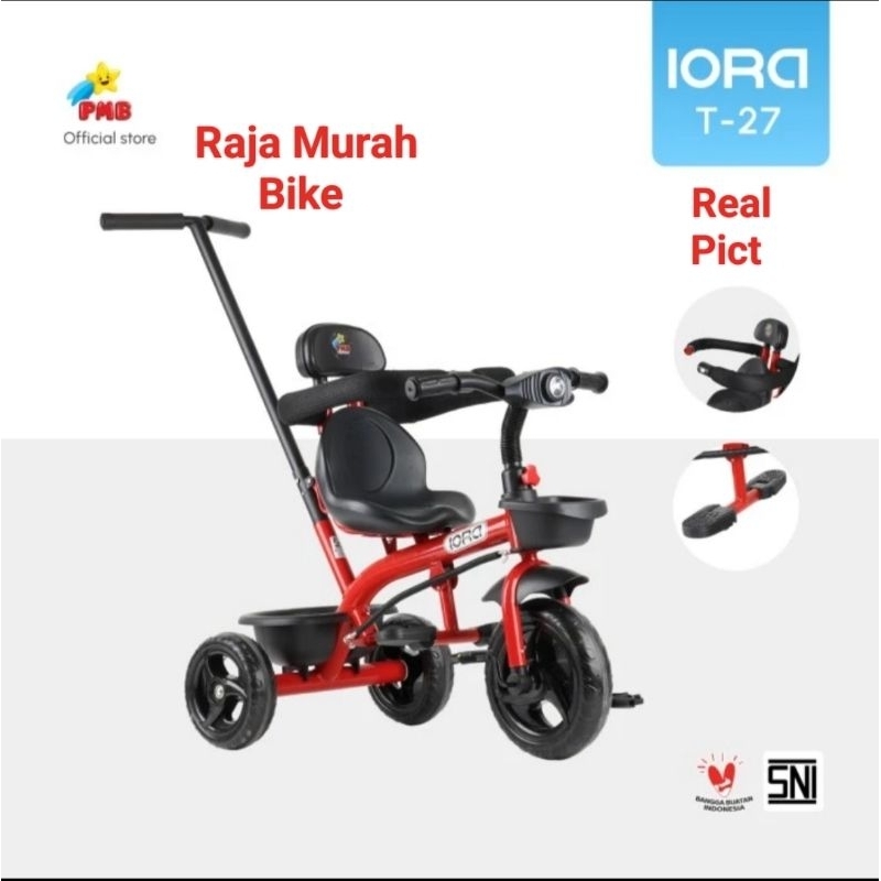 Jual Sepeda Anak Roda Tiga PMB Iora T27 Sepeda Roda Tiga Iora T27 ...