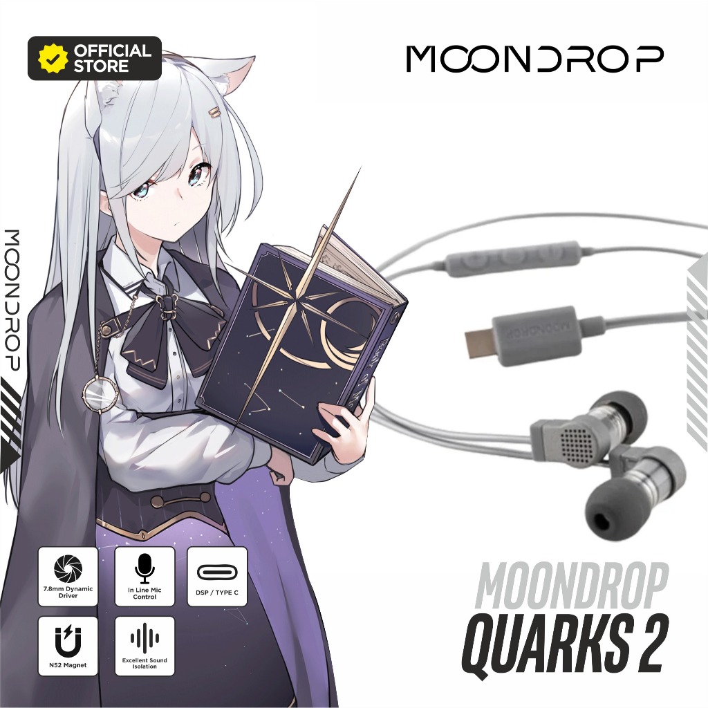Jual Moondrop Quark2 / Quark 2 / Quarks 2 Dynamic Driver In Ear Monitor ...