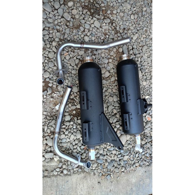 Jual knalpot standar racing copy CMS corong SIJIRO PNP Mio Beat Vario ...