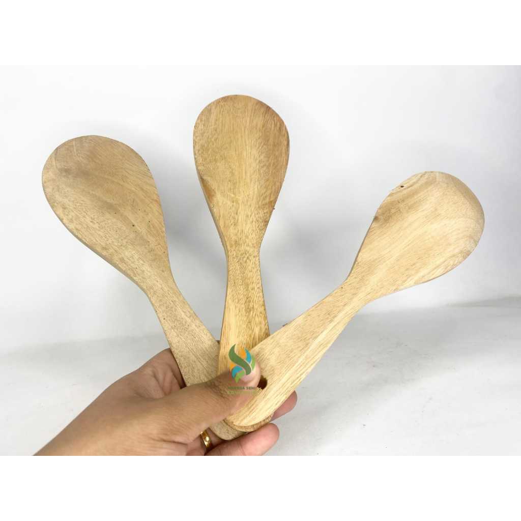 Jual Souvenir Centong Nasi Kayu Putih Polos Centong Kayu 100 pcs ...