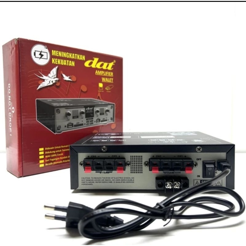 Jual Ampli Walet Dat PW 124 X Original Amplifier Walet DAT PW-124X ...