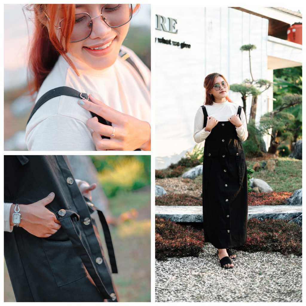 Jual Overall Rok Kodok Cargo Inara Dress Remaja dan Dewasa Kain Katun ...