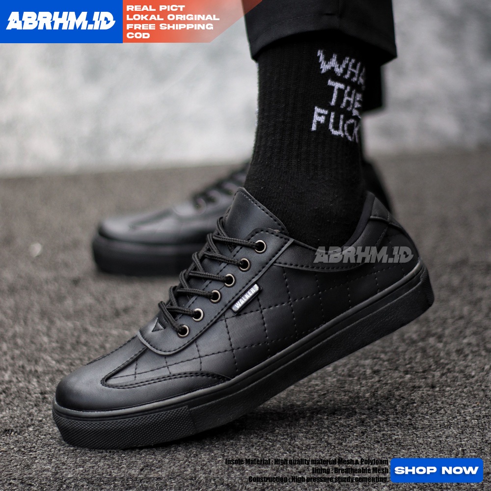 Jual ABRHM X PEDRO Sepatu Casual Formal Sneakers Pria Kasual Formal Kerja Kantor Black Brown ...