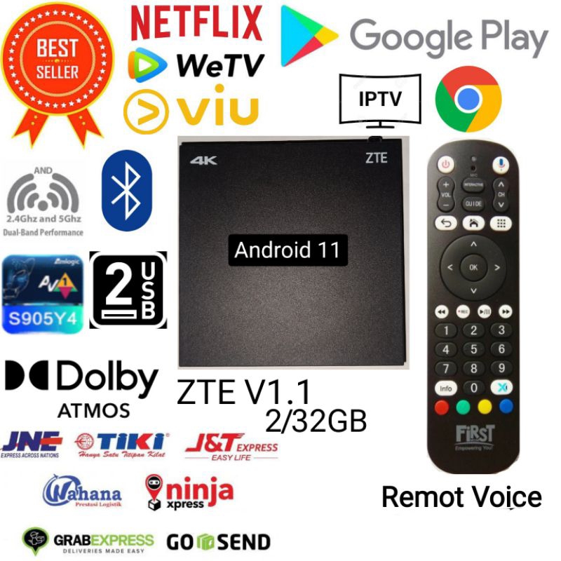 Jual Android TV Box / STB Zte V1.1 Android 11 2/32GB Root & Unlock, Full Aplikasi | Shopee Indonesia