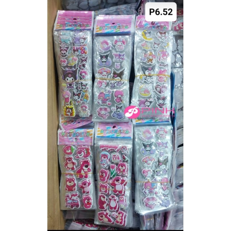 Jual stiker timbul isi 20 lembar karakter 3D stiker bimbi stiker lotso ...