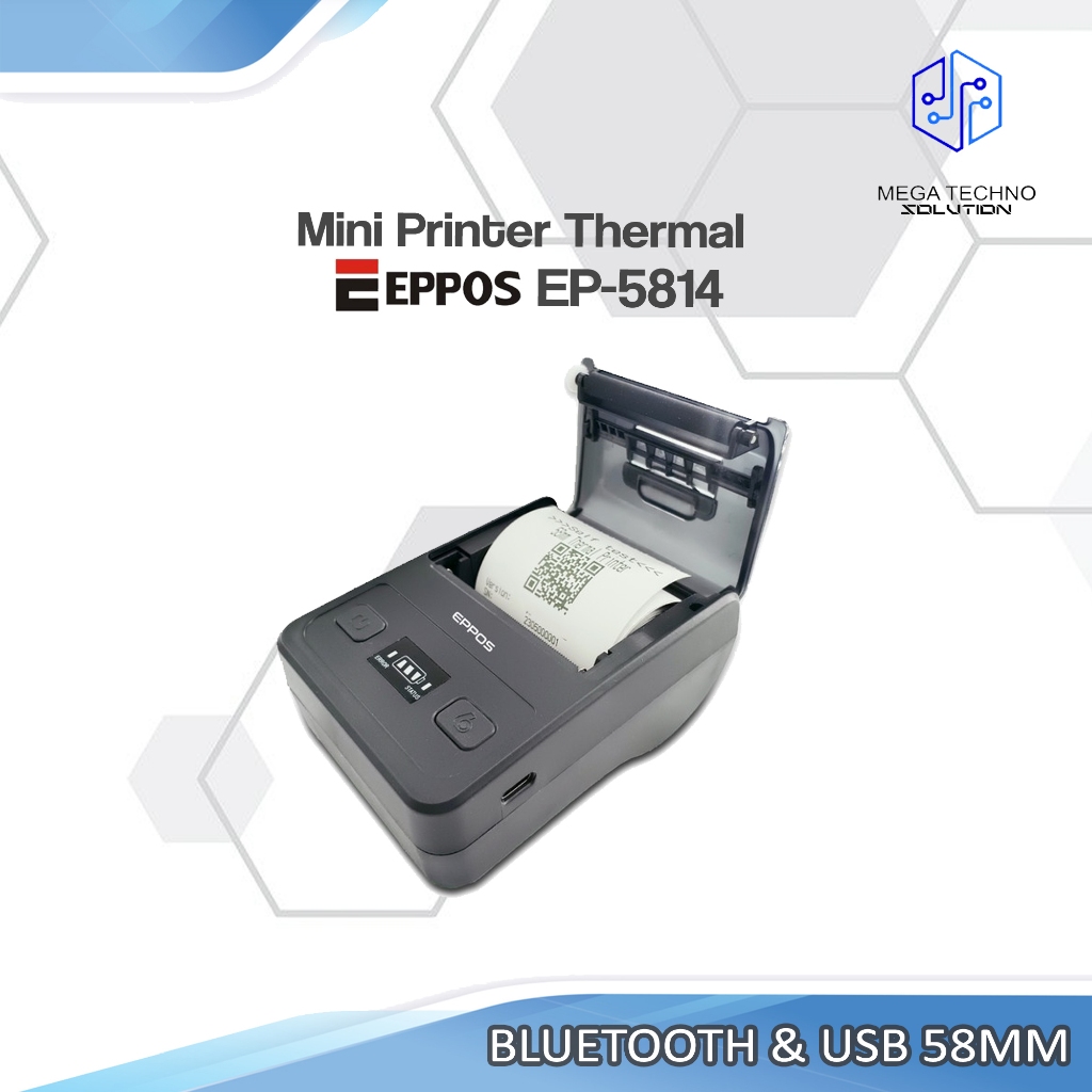 Jual Mini Printer Thermal Bluetooth USB EPPOS - 5814 | Shopee Indonesia