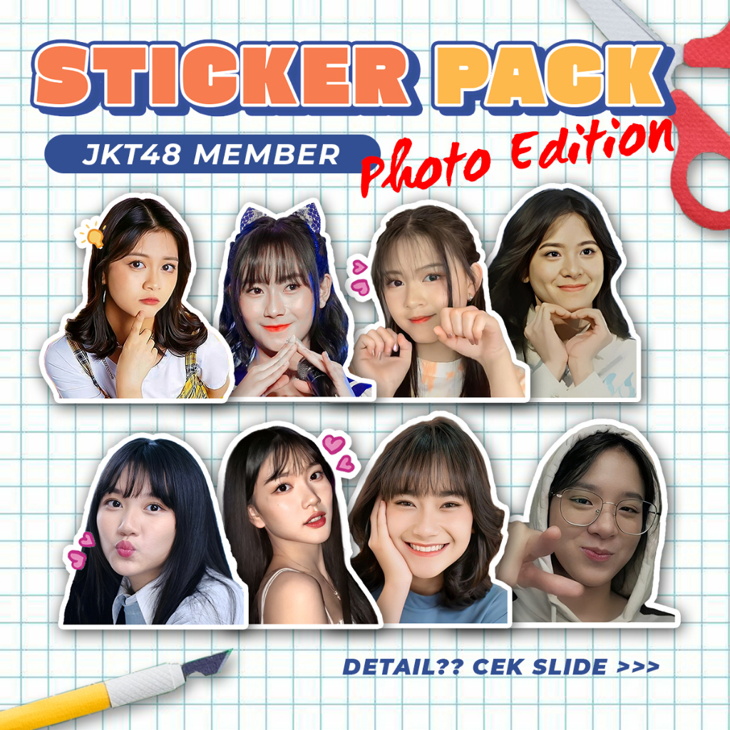 Jual [ ISI 6 ] STICKER PACK JKT48 PREMIUM MENGKILAP TAHAN AIR / STICKER ...