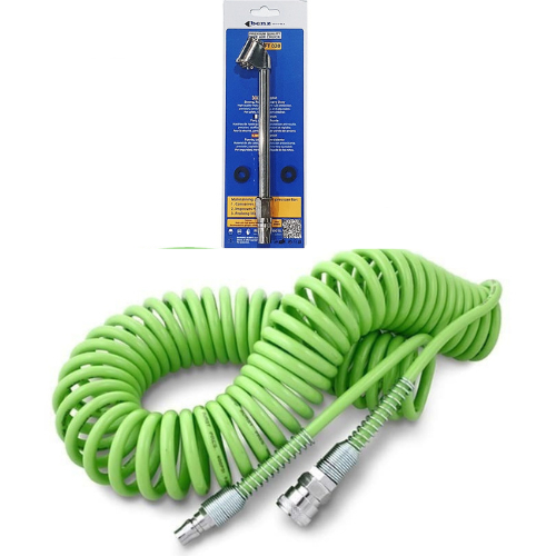 Jual Paket Alat Isi Angin Ban Motor dan Mobil Tekiro Selang Spiral ...