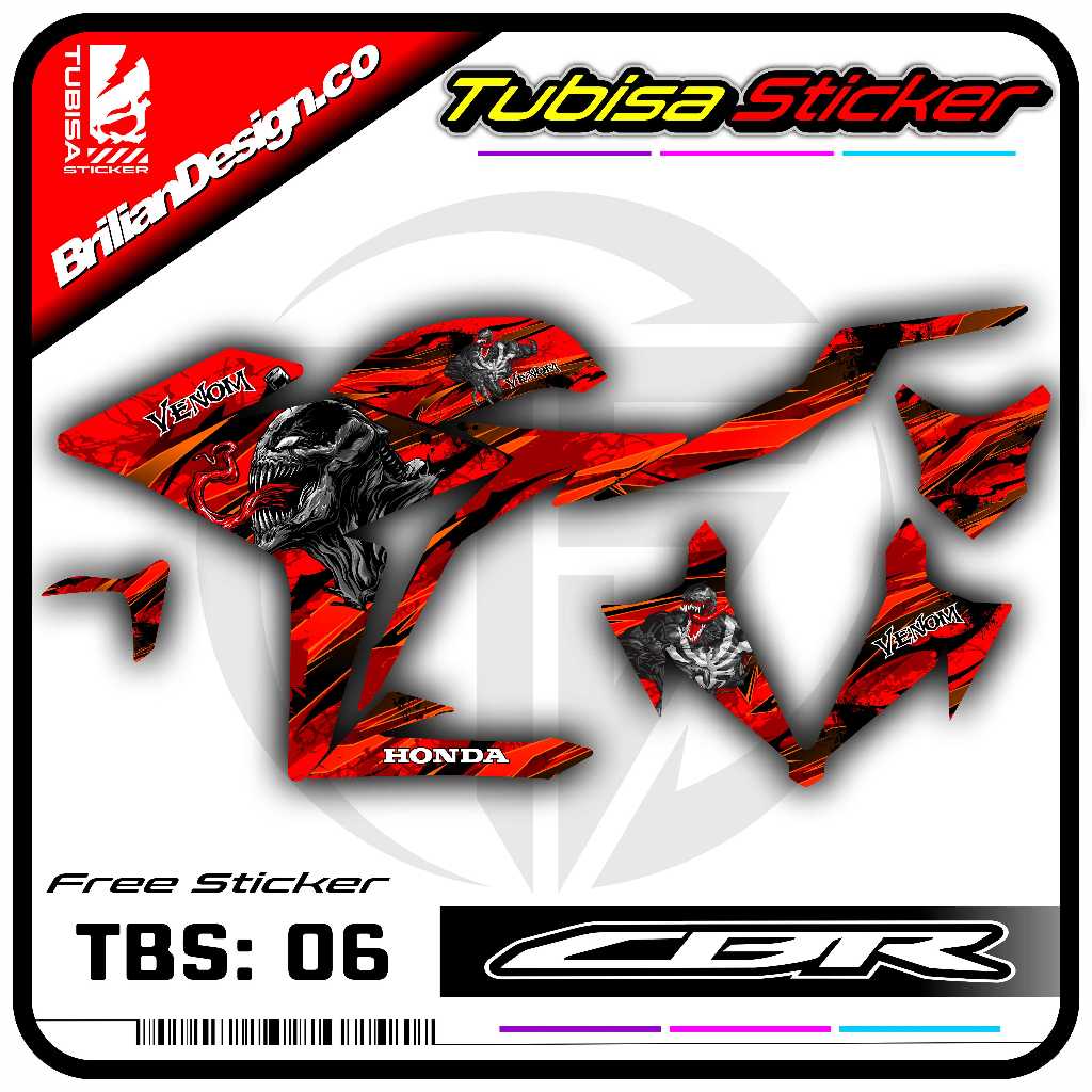Jual Stiker Decal CBR Facelift Semi Full - Stiker Sticker Striping ...