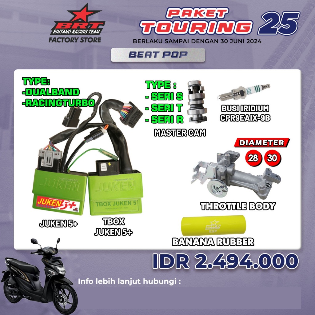 Jual PAKET TOURING 25 BEAT POP ESP - ECU JUKEN + MASTERCAM + THROTTLE ...