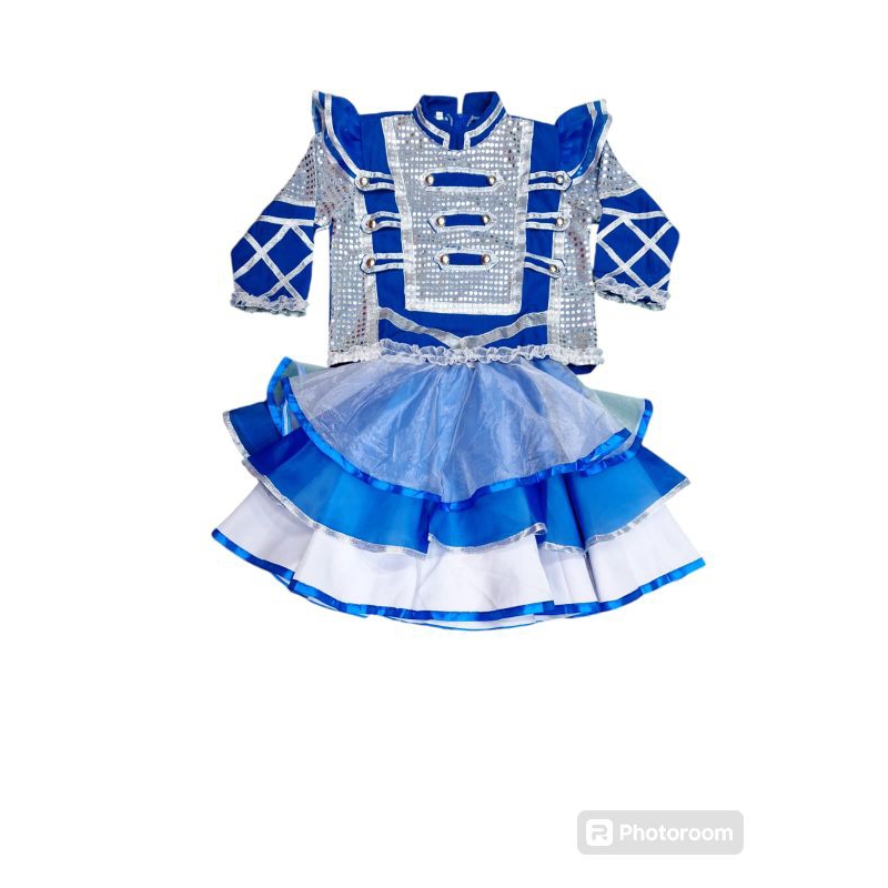 Jual Baju Rok Mayoret SMP Putih Biru / Baju Mayoret Anak SMP | Shopee ...