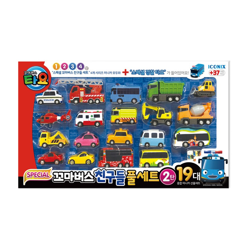 Jual Iconix Tayo The Little Bus Mini Tayo Friends Full Set TYT 119001 ...