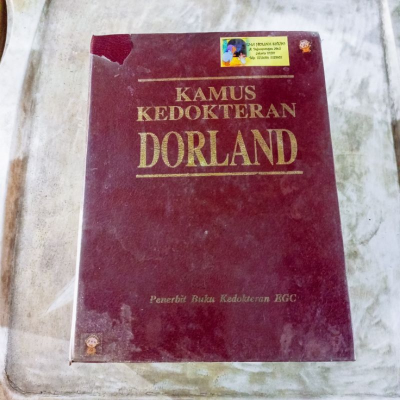 Jual (Used) Buku Kamus Kedokteran Dorland Edisi 26 by Tim Penerbit Buku ...
