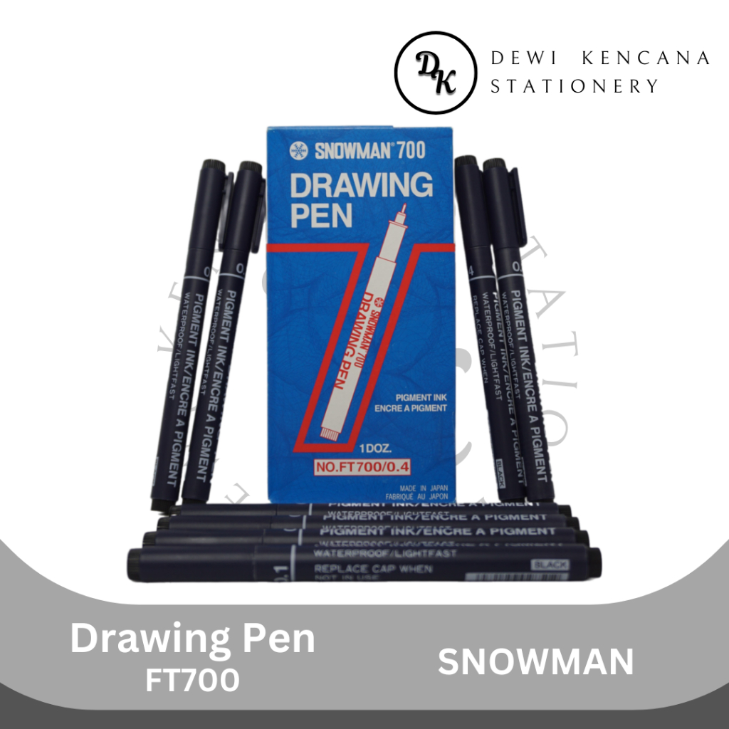 Jual Pulpen Gambar SNOWMAN Drawing Pen FT700 | Shopee Indonesia