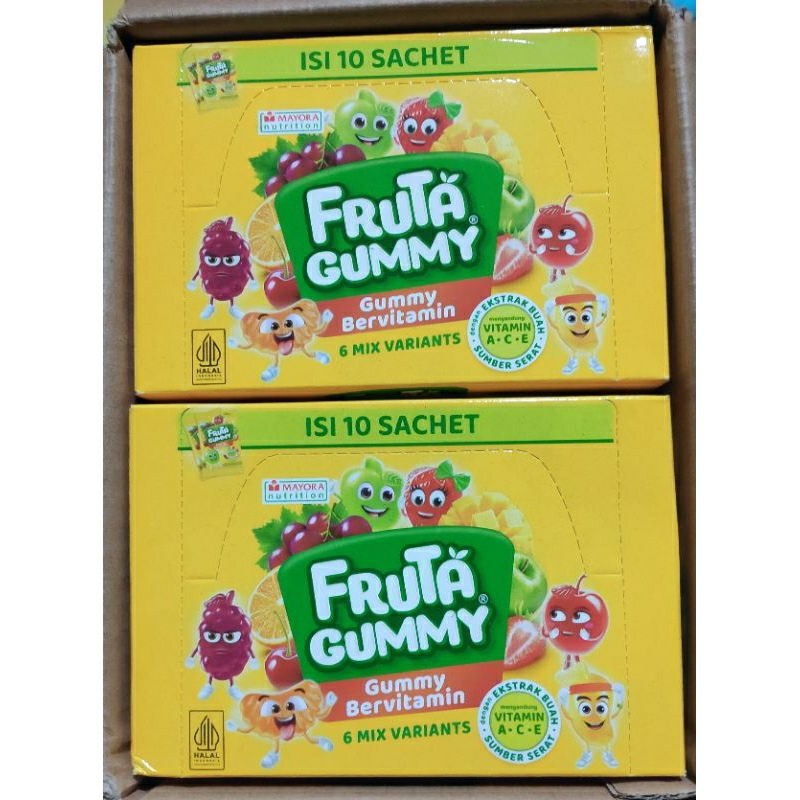 Jual Fruta Gummy Mix ( isi 10 pcs @25gr ) | Shopee Indonesia