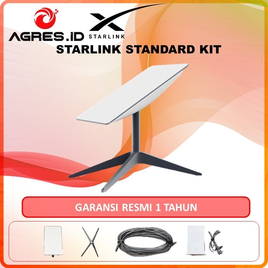 Jual STARLINK Standard Internet Kit Satellite Antenna & WiFi Router Kit ...
