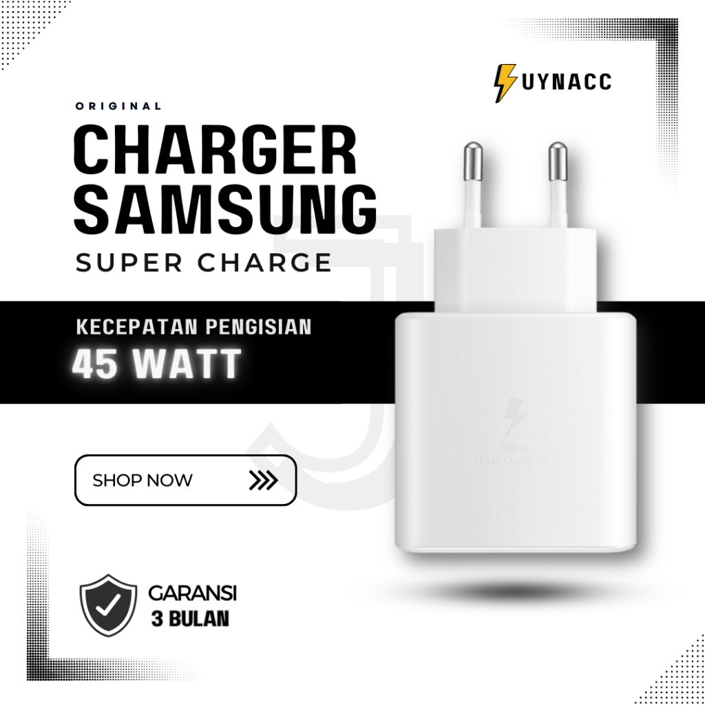 Jual Charger Samsung 45 Watt Super Fast Charging Type C to type C ...