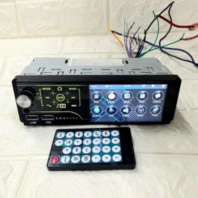 Jual Single Din Embassy Platinum MP5 support Video Kamera Mundur head ...