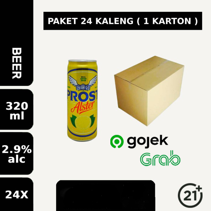 Jual Beer Bir Alster Lemon 320ml 1 Karton ( Gojek / Grab ) - Minuman ...