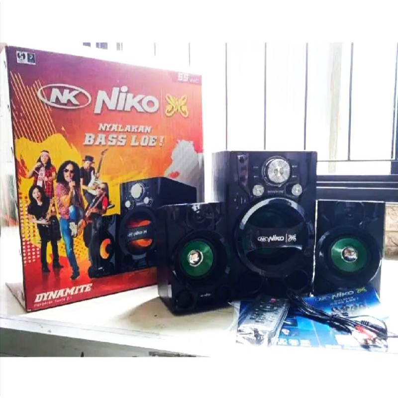 Jual speaker aktif Niko bluetooth 55 pmpo power | Shopee Indonesia