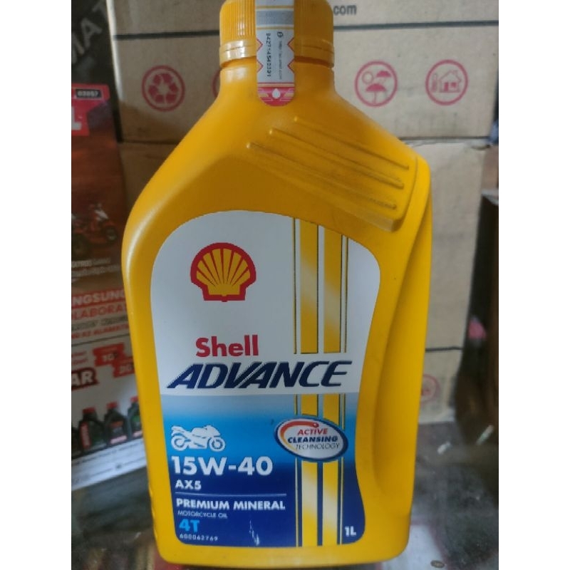 Jual OLI MESIN SHELL ADVANCE AX-5 1liter 100% ORIGINAL | Shopee Indonesia