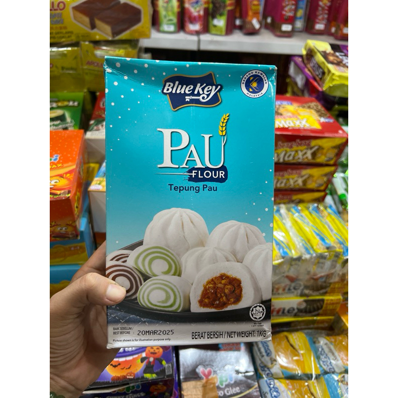 Jual Tepung pau ,blue key ,pau flour exp 12/2025 | Shopee Indonesia