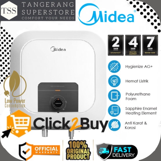 Jual WATER HEATER LISTRIK 10L MIDEA D10-02VD1 PEMANAS AIR D10 02VD1 ANTI BAKTERI VIRUS LOW WATT ...