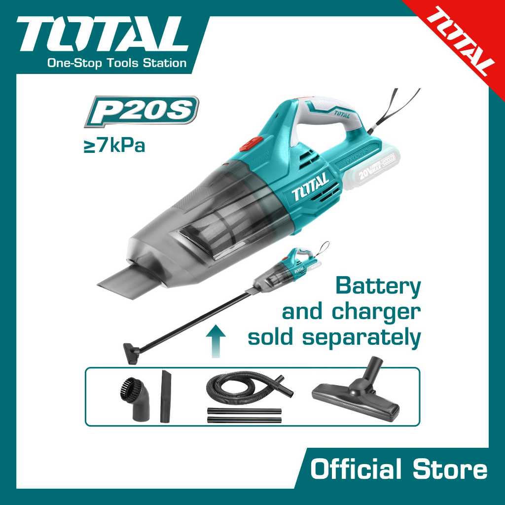 Jual TOTAL Lithium‑ion vacuum cleaner TVLI2001 | Shopee Indonesia