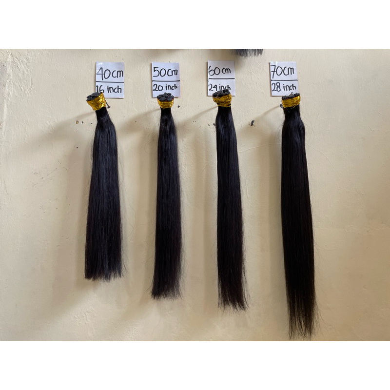 Jual RAMBUT SAMBUNG HAIR EXTENSION ASLI MANUSIA PREMIUM 50cm | Shopee ...