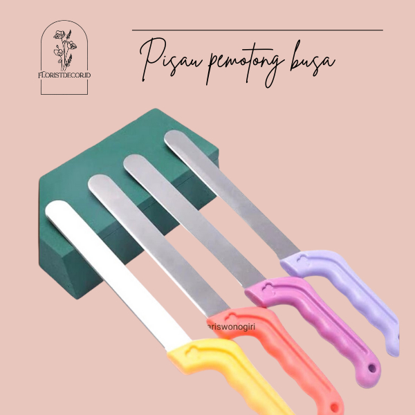 Jual TERMURAH PISAU PEMOTONG BUSA / FLORAL FOAM KNIFE SCISSORS FLORAL ...