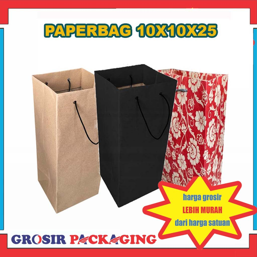 Jual Paperbag 10x10x25 Cm | 10X10X30 Cm / Tas Kado/ Tas Souvenir ...