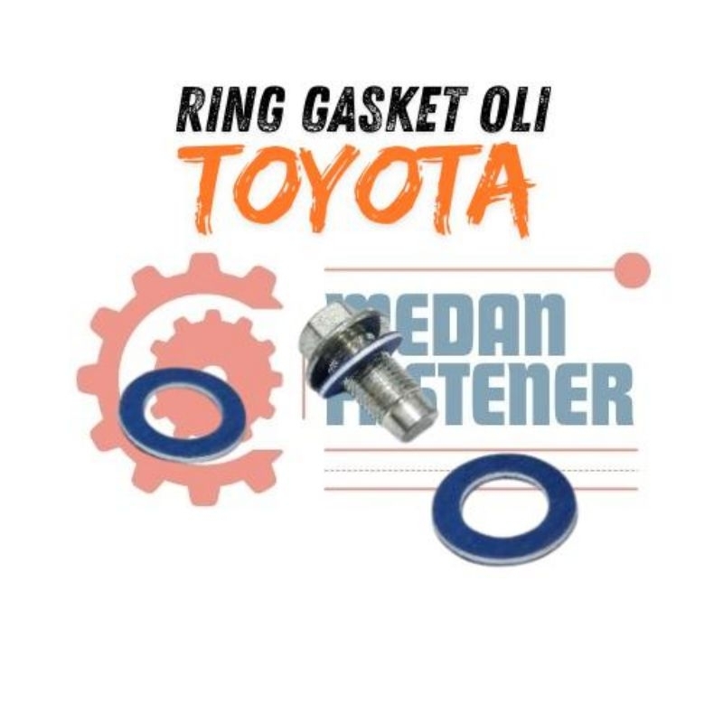 Jual Ring Gasket 12mm Pembuangan Oli Toyota M12 Packing Washer Oil ...