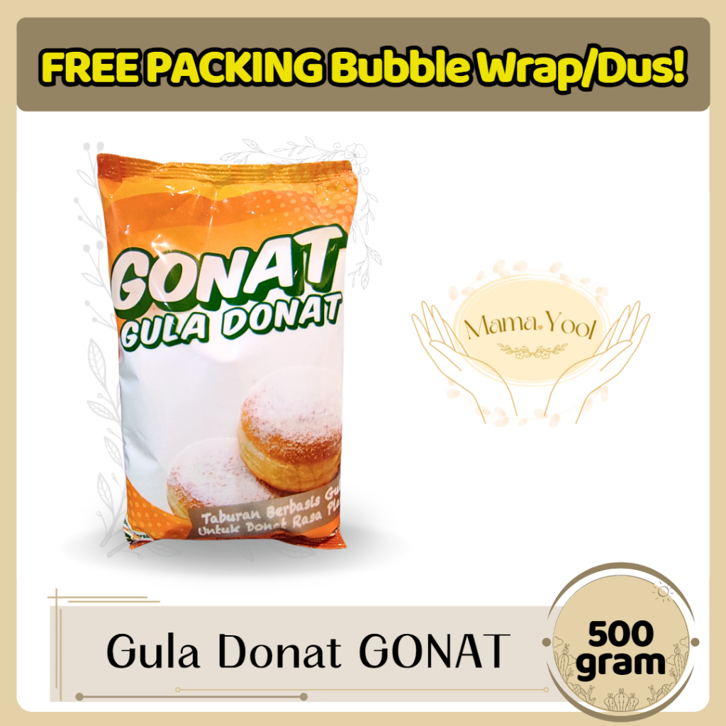 Jual MAMA.YOOL - Gula Donat GONAT 500gr FREE BUBBLE WRAP DUS / Gula ...