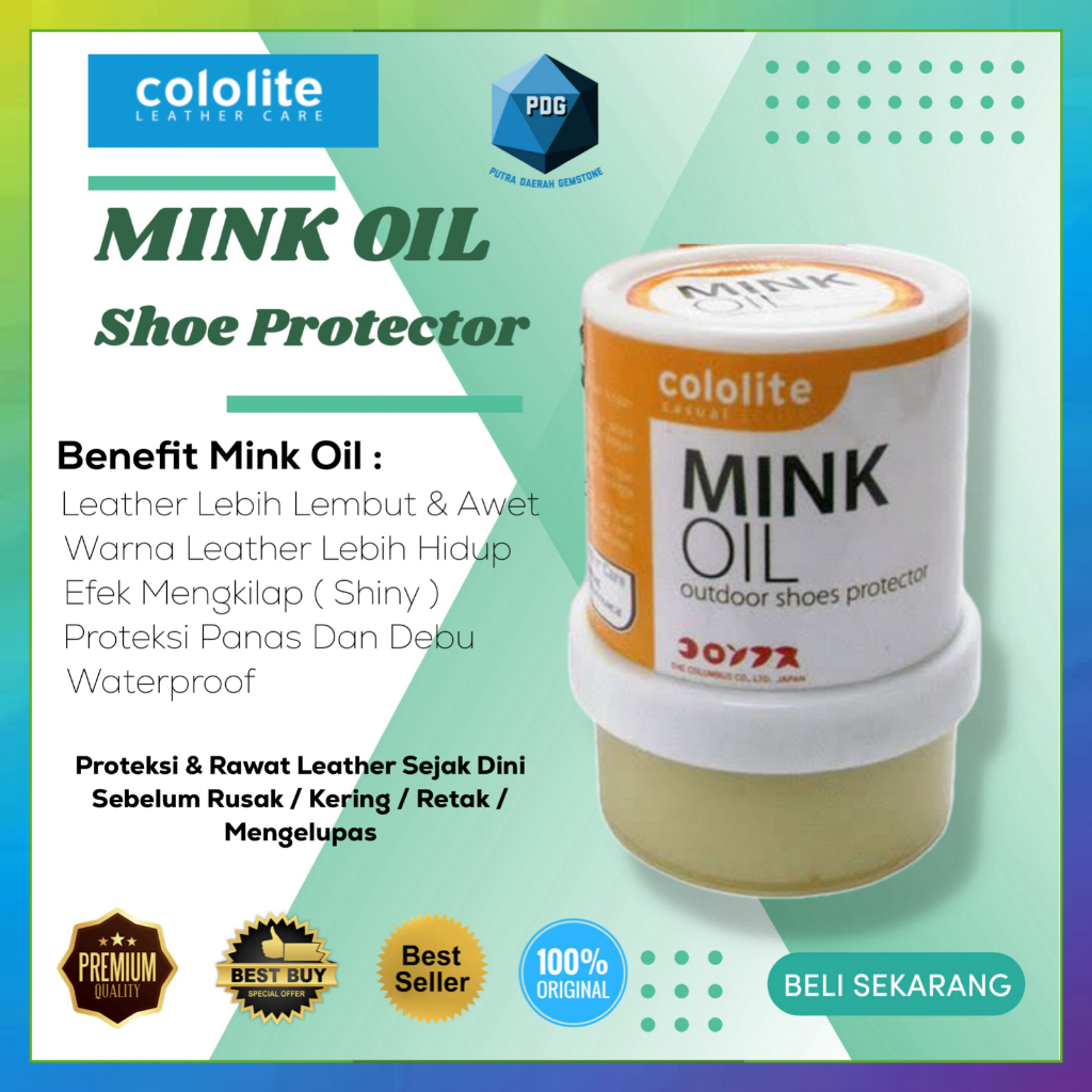 Jual COLOLITE MINK OIL Leather Protector Semir Sepatu Kulit Perawatan ...