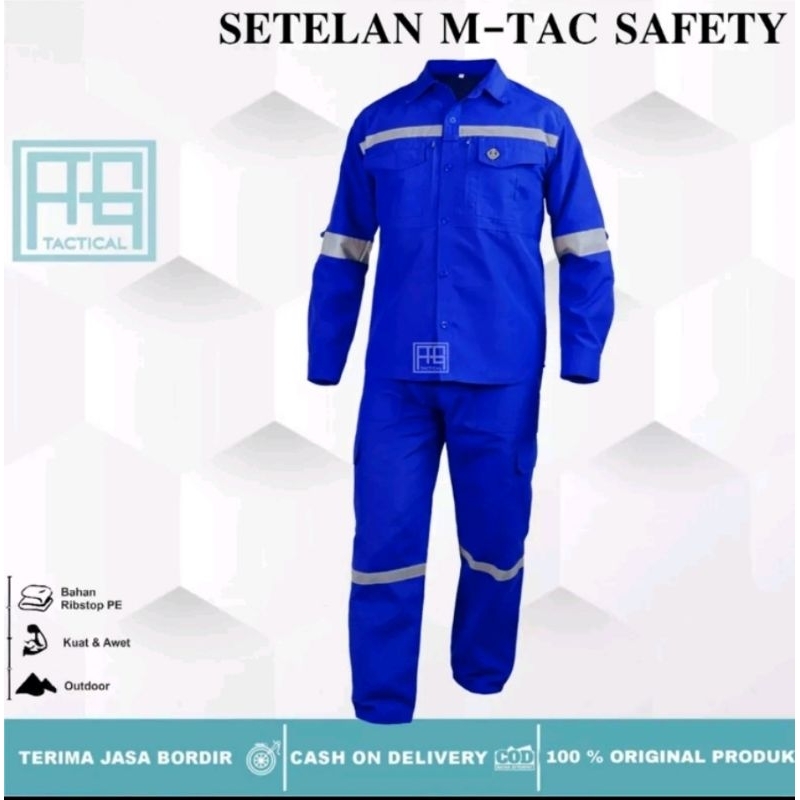 Jual Wearpack Safety Setelan baju &celana Katelpak Seragam kerja ...