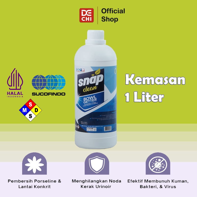 Jual Snap Clean - Bowl Getter 1L/Botol (Sabun Cuci Toilet Keramik ...
