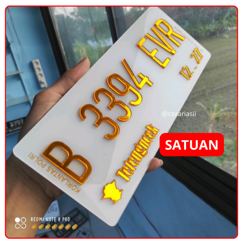 Jual Plat Nomor Timbul Satuan Sepeda Motor Baut (Satuan) | Shopee Indonesia