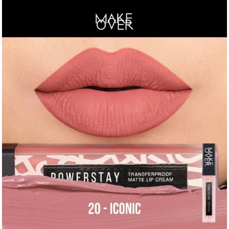 Jual MAKE OVER Powerstay Transferproof Matte Lip Cream 20 Iconic 7 g ...